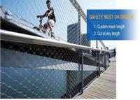 China Sus 316 1.5mm Steel Wire Rope Mesh 300x300mm Hole for sale