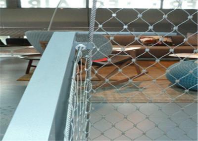 China 60*60 Mm Hole Architectural Wire Mesh , Steel Cable Netting for sale