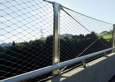 China Customized 2.0 Mm Balustrade Cable Mesh 80*80 Mm Hole for sale
