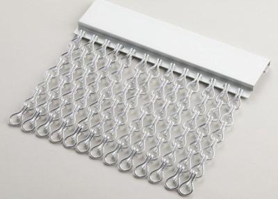 China Exhibition Hall Decorative 1.5mm Chain Link Curtain Customized Size And Color Metal for sale