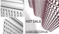 China 1.9 MM Wire Room Divider Chain Link Curtain With Logo And Pattern for sale