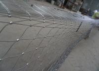 China 25x25mm 7x7 Stainless Steel Ferrule Rope Mesh CE for sale