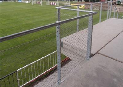 China Flexible Stainless Steel Wire Rope Security Garden Fence 80x80 Mm Hole for sale