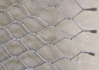 China 316 X Tend Stainless Steel Wire Rope Mesh For Anti Falling 50x50 MM for sale