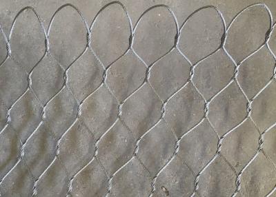 China High Tensile Stainless Steel Woven Rope Mesh For Architectural Safety Protection for sale