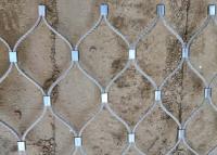 China Knotted Security Bridge Stainless Steel Rope Mesh Netting Sus 316 2.5 Mm for sale