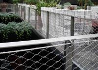 China Customized Stainless Steel Safety Netting With Ferrule Cable Mesh Ss304 2.0 Mm Wire for sale