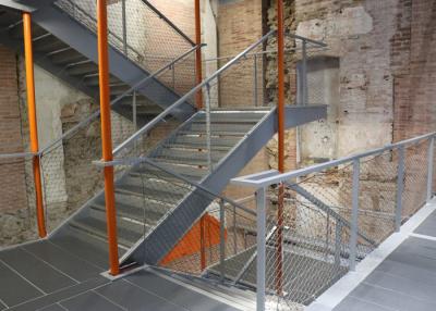 China Customized Ss 316 Stairway Netting With Ferrule Rope Mesh 2.0 Mm Wire for sale