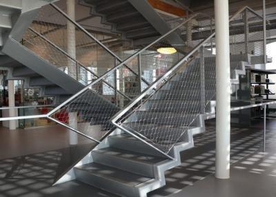 China Stainless Steel Staircase Safety Netting With Ferrule Rope Mesh Ss304 2.0 Mm Wire for sale