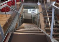 China Stainless Steel SS304 Staircase Netting With Ferrule Cable Rope Mesh 2.0 Mm Wire for sale