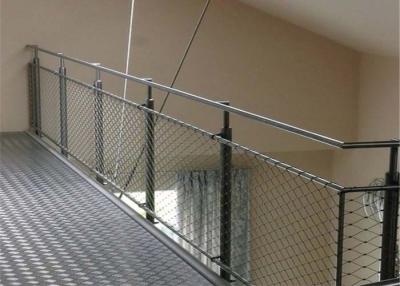 China Wear Resisting 2.0mm Wire SS Balustrade Cable Mesh For Corridoer for sale