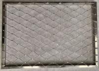China 0.5-30meter Fall Prevention Balustrade Cable Mesh With Frame 2.0mm Wire for sale