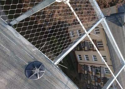 China SUS 316 Stainless Steel Wire Rope Mesh Fencing 2.0mm Weather Proof for sale