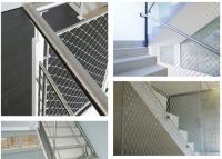 China Fall Prevention 316 Inox Cable Staircase Netting Flexible SS Rope Mesh Ferruled for sale