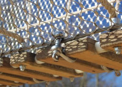 China Anti Acid  2.5mm  Stainless Steel Wire Netting For Playgroud With Rope Cable Mesh for sale