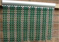 China Double Hooks Colorfast Aluminium Chain Fly Curtains Customized Size for sale