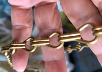 China Double Hooks Colorfast Aluminum Chain Link Curtain Customized Size Fly Screen for sale