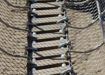 China SUS304 Playgroud Stainless Steel Rope Cable Mesh Protection Netting  Anti Acid for sale