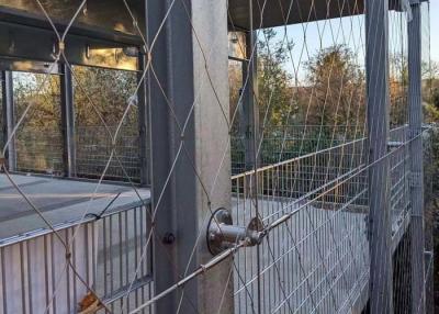 China Rope Mesh Fence Flexible Stainless Steel Cable Netting For Building for sale