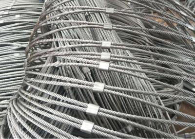 China Flexibility Anti Corrosive Stainless Steel Rope Mesh For Amusement Rides And Zoo Animal for sale