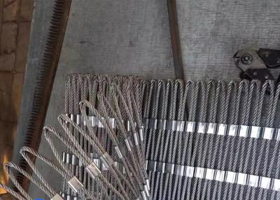 China Stainless Steel Cable Mesh Flexibility Anti Corrosive For Amusement Rides for sale