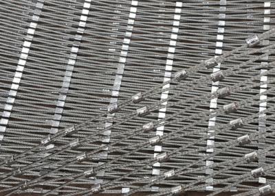 China Drop Safe 3mm Wire Rope Net Balustrade Or Railing Anti Acid Anti Alkali for sale