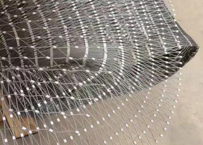 China Flexible 2mm Stainless Steel Wire Rope Mesh For Balustrade Or Railing for sale