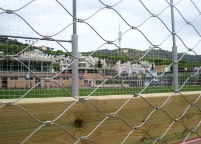China Balustrade Fence Flexible Stainless Steel Cable Mesh 60x104mm Opening Customized for sale