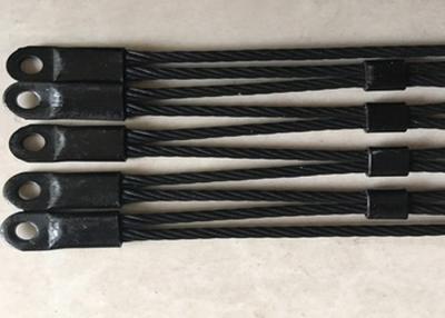 China 2.5mm Black Aviary Flexible Stainless Steel Cable Mesh Anti Corrosive Anti Rust for sale