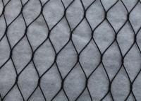 China Zoo Enclosure 316 Stainless Steel Ferrule Rope Mesh Woven Black Flexible 1.5mm for sale