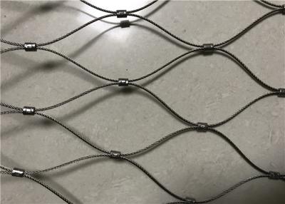 China Ferruled Stainless Steel Wire Rope Mesh Peacock Fencing for sale