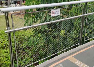 China Flexible 16.5 Gauge Stainless Steel Zoo Mesh Ferruled for sale