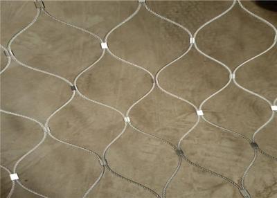 China SS316 Diamond Flexible Inox Cable Mesh Zoo Aviary Fence Anti Corrosion for sale