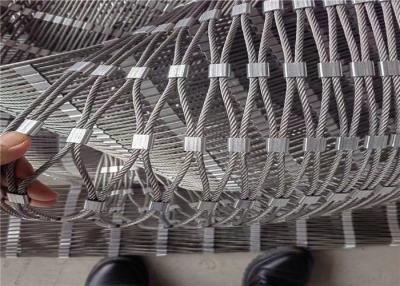 China 316 Flexible Woven Stainless Steel Wire Rope Mesh For Bird Aviary for sale