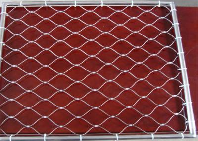 China Flexible Cable Stainless Steel Aviary Wire Netting  knotted And Ferruled for sale