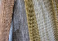 China Colored Hanging Metal Coil Drapery , Room Metal Mesh Curtains Dividers for sale