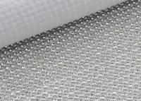 China 4MM Metallic Sequin Mesh Fabric , Crystal Rhinestone Decoration Metal Flake Fabric for sale