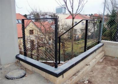 China 2.0mm Flexible Metal Mesh Stainless Steel Cable Net For Stairs Decoration for sale