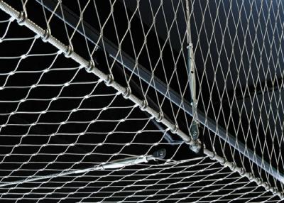 China Security Reinforced Flexible Wire Mesh Netting SS 304 Architectural Ferruled Fence for sale