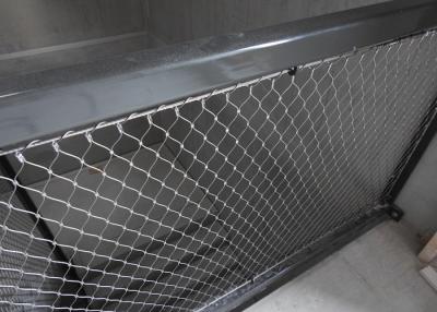 China Tensile Knitted Stainless Steel Wire Rope Mesh with 60 Degree Mesh Angle for Horizontal or Vertical Orientation for sale