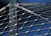 China Durable Decorative Cable Mesh Netting Fabric Stainless Steel 60 Degree Angle for sale