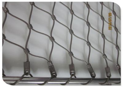 China Stainless Steel Wire Rope Mesh Webnet with 7 x 7, 7 x 19, and 1 x 19 Rope Constructions for Architectural and Safety Applications for sale