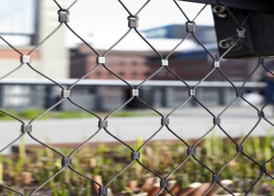 China 100 X 100mm 7 X 7 Wire Rope Mesh With Ferrule for sale