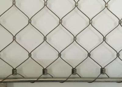 China Flexible Ferruled Wire Rope Mesh , 316 Grade Stainless Steel Cable Mesh for sale