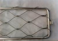 China Anti UV Black Oxide Wire Rope Mesh with 20mm to 200mm Aperture and 1.2mm to 3.2mm Cable Diameter for sale