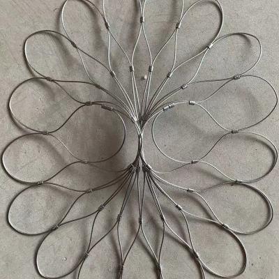 China 316 Stainless Steel Wire Fixture Fall Safety Nets For Floodlights Wire Rope Mesh for sale