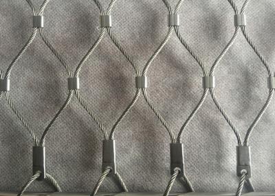 China Stainless Steel Wire Rope Mesh Safety Net 7x19 Ferruled Style for sale