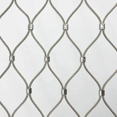 China 1x7 Flexible Stainless Steel Rope Mesh For Zoo Wire Mesh Fence for sale
