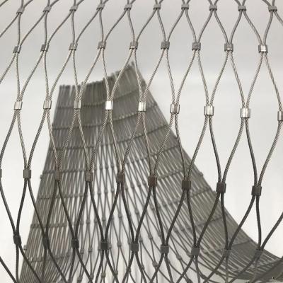 China Ss304 316 Flexible Stainless Steel Rope Mesh For Zoo Fence for sale