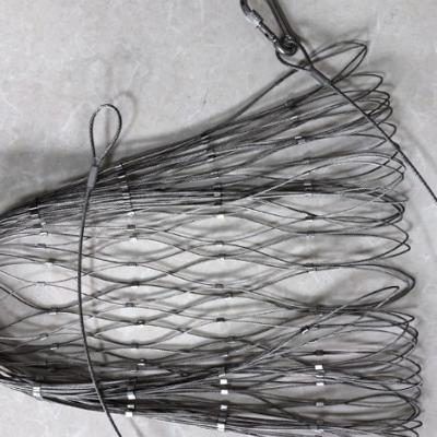 China Lamp Anti Falling Safety Net Stainless Steel Wire Mesh Bag for sale